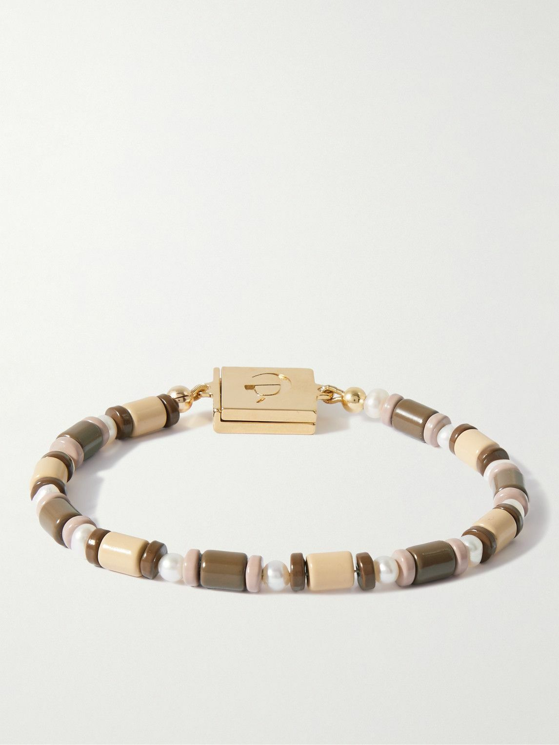 éliou - Kin Gold-Plated, Enamel and Freshwater Pearl Bracelet éliou