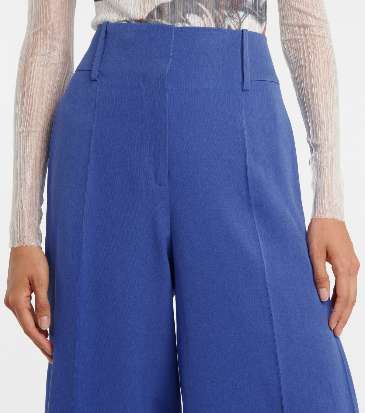 JW Anderson - Split-hem wool high-rise pants JW Anderson