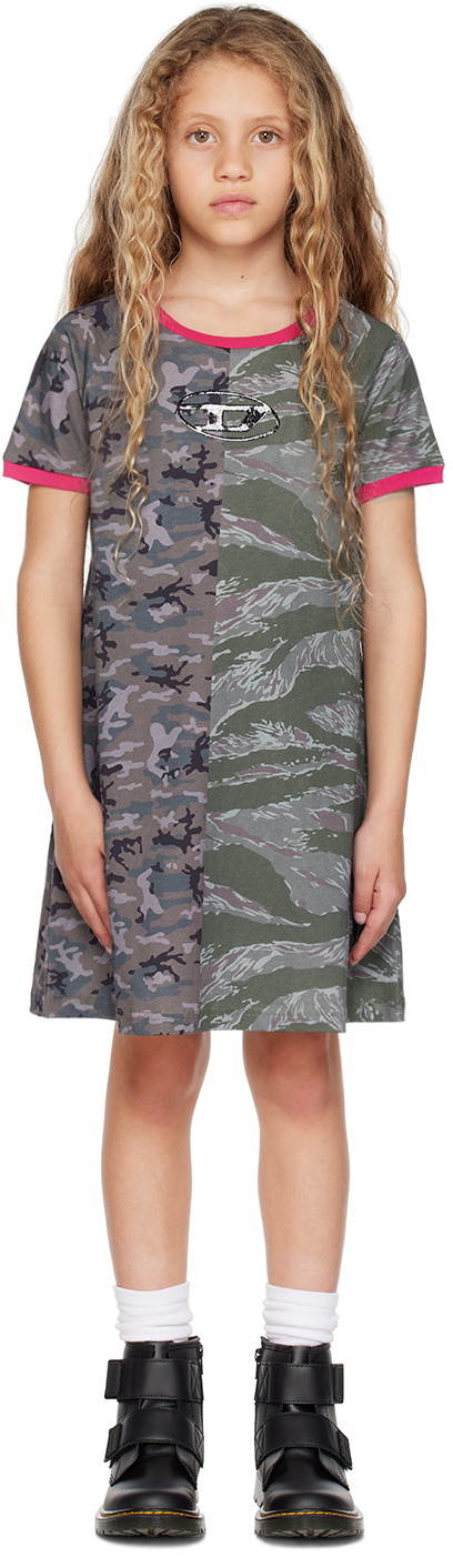 Diesel Kids Green Denisia Dress Diesel