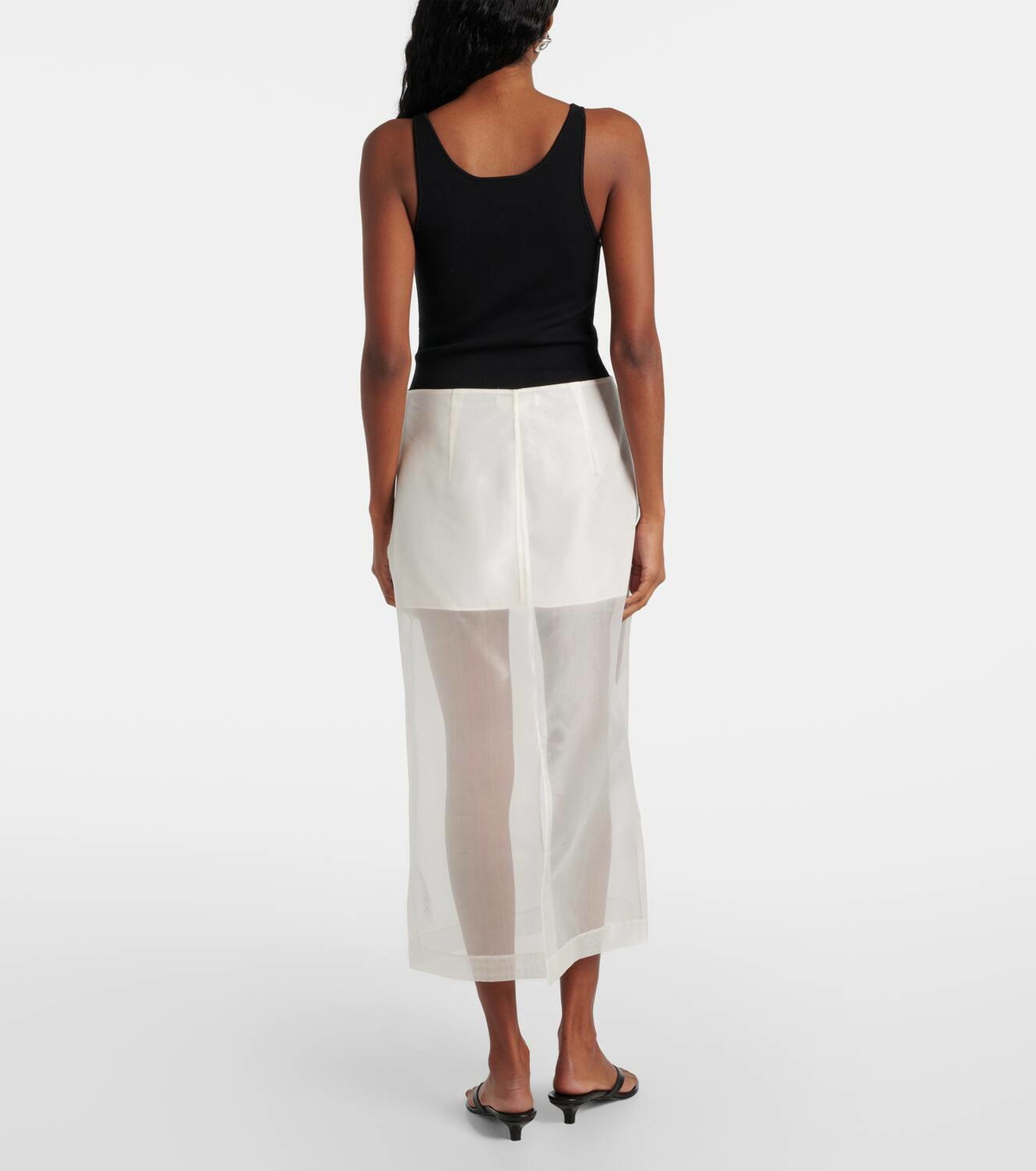 Frame The Silk organza maxi skirt Frame Denim