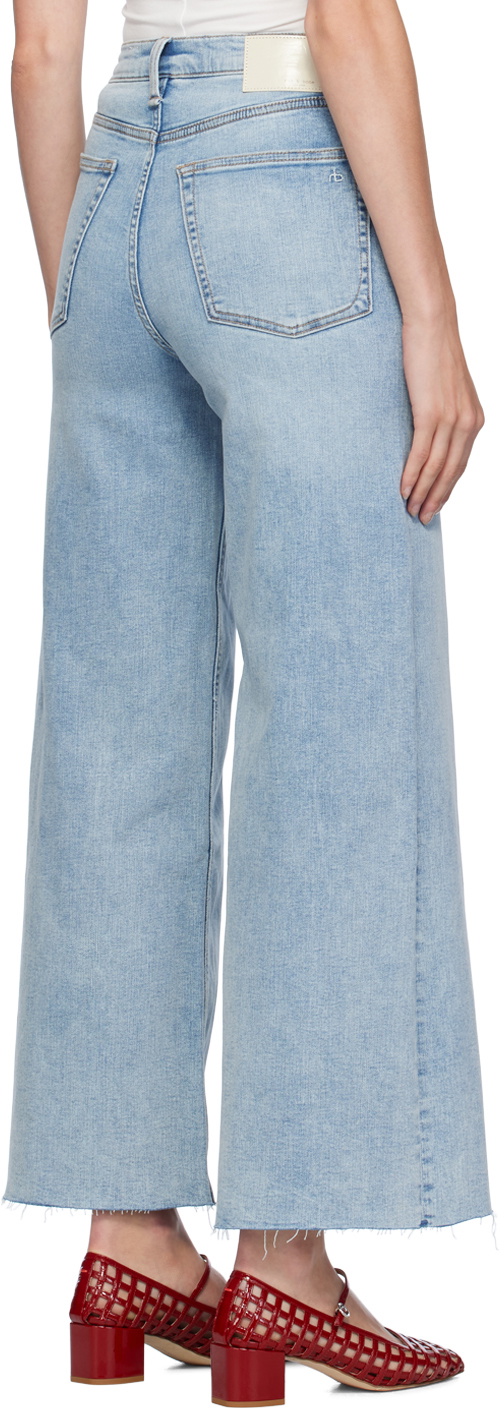 rag & bone Blue Sofie Ankle Ultra Wide-Leg Jeans Rag and Bone