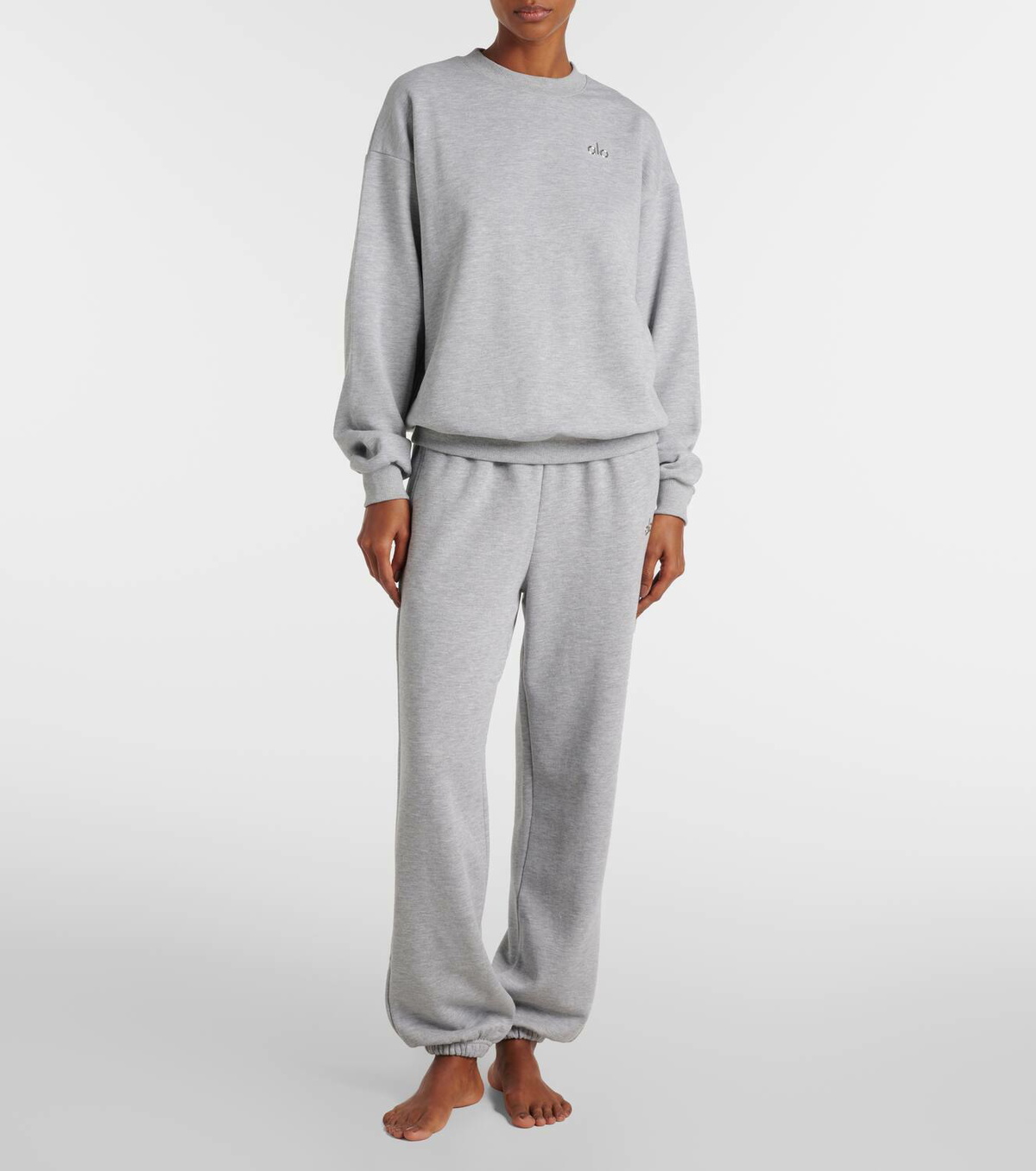 Alo Yoga Accolade cotton-blend fleece sweatshirt Alo Yoga