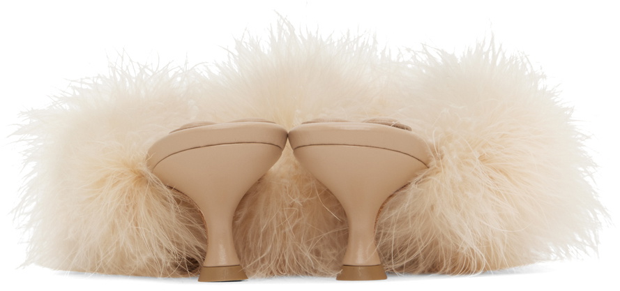 Sleeper Beige Pom Pom Heeled Sandals Sleeper
