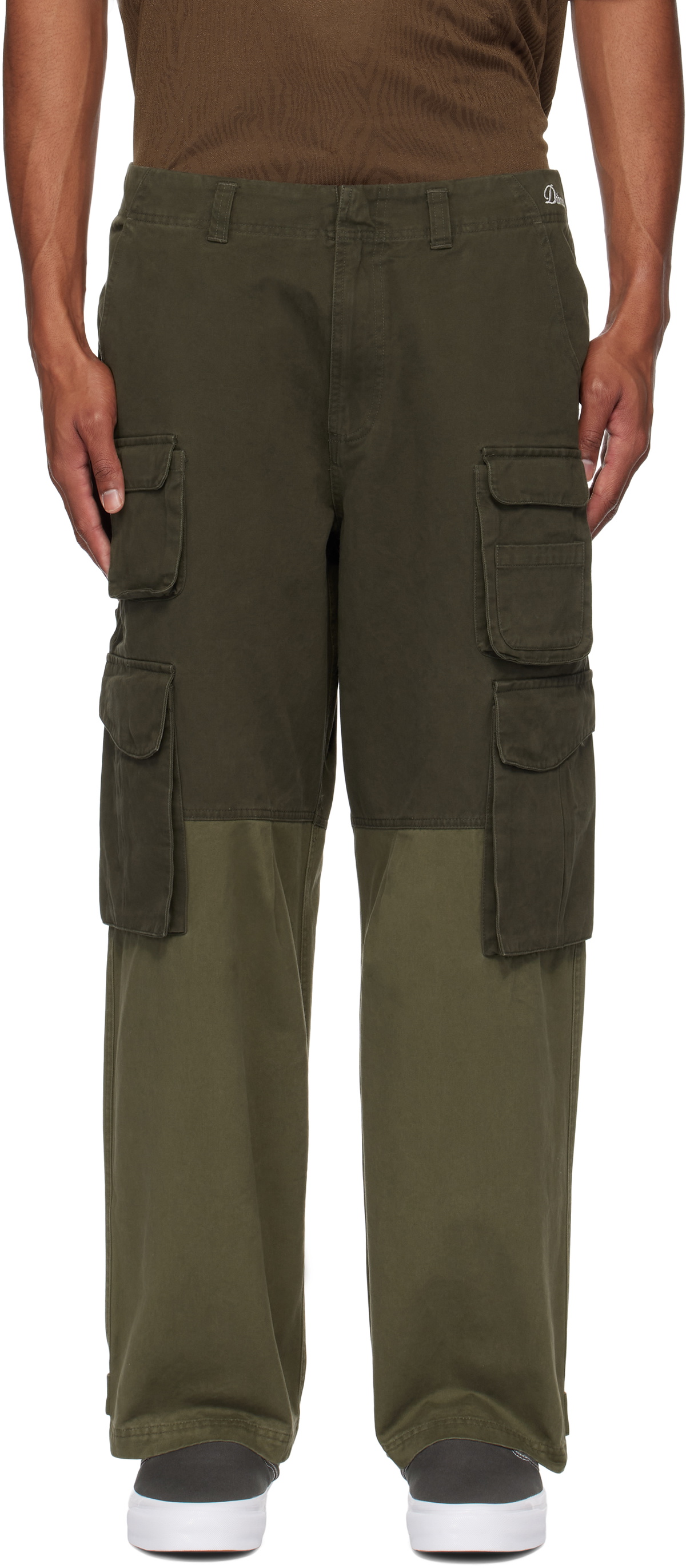 Dime Khaki Fishing Cargo Pants Dime