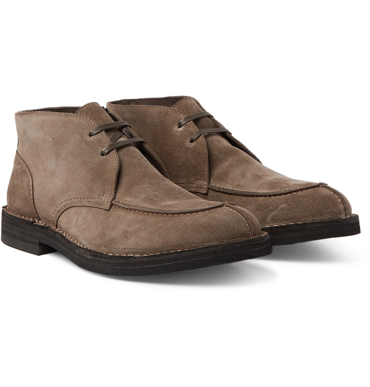 Mr P. - Split-Toe Suede Chukka Boots - Gray Mr P.