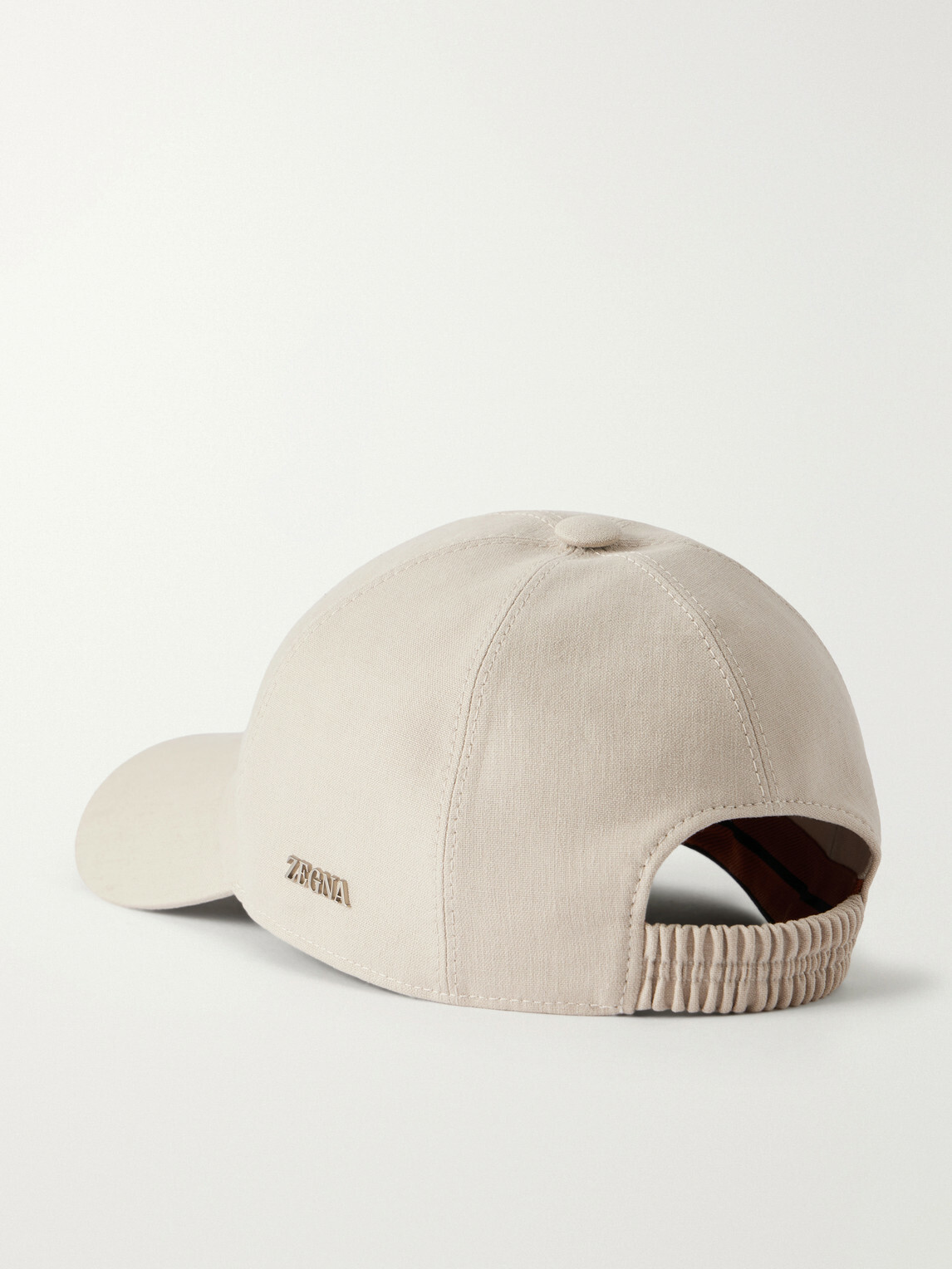 Zegna - Oasi Logo-Detailed Linen Baseball Cap - Neutrals Zegna