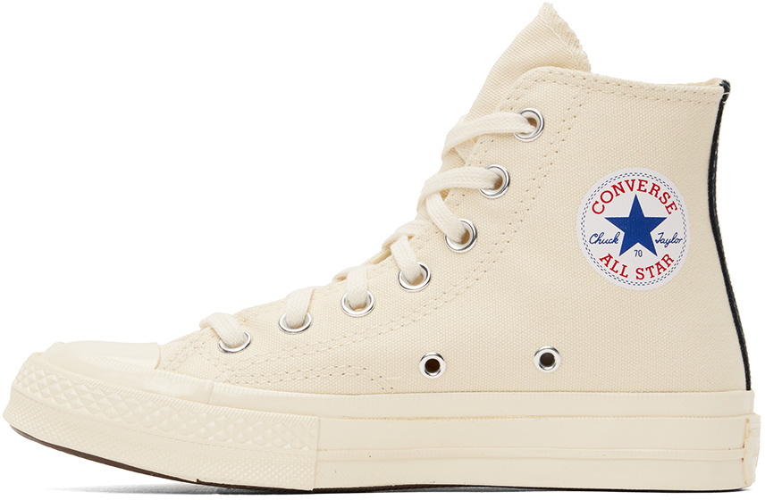 COMME des GARÇONS PLAY Off-White Converse Edition Chuck 70 Hi Sneakers ...