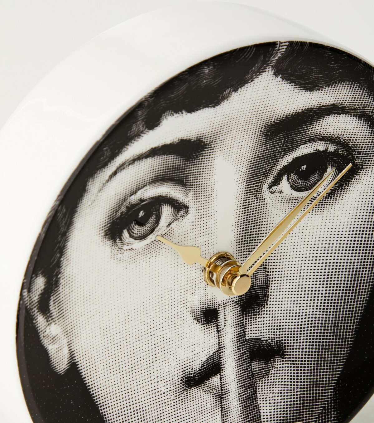 Fornasetti Silenzio ceramic table clock Fornasetti