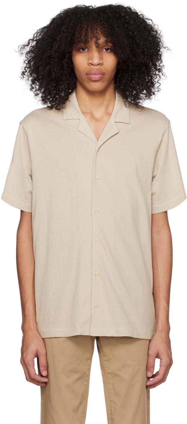 Sunspel Beige Riviera Shirt Sunspel