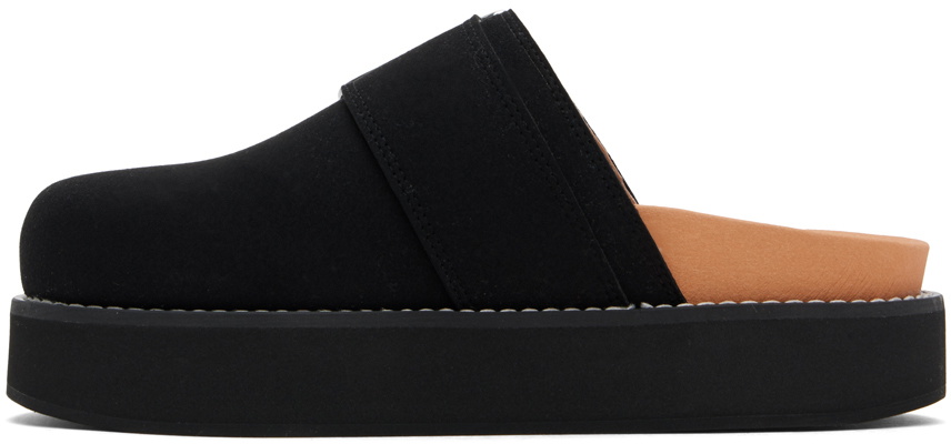 GANNI Black Feminine Buckle Mules GANNI