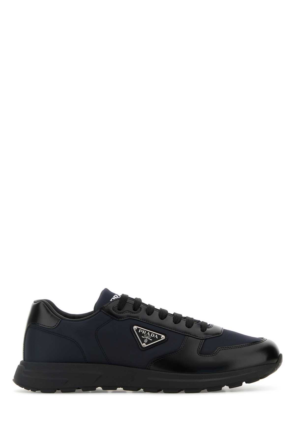 Prada Two-tone Nylon And Leather Prax 2.0 Sneakers Prada