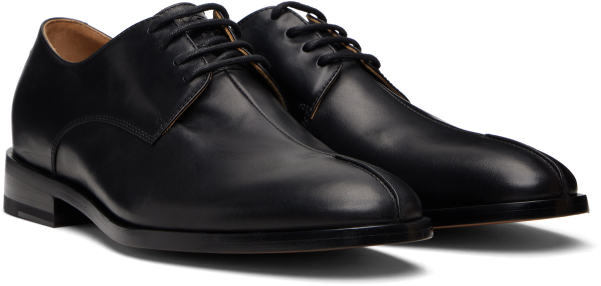MM6 Maison Margiela Black New Classic Stitch Derbys MM6 Maison Margiela
