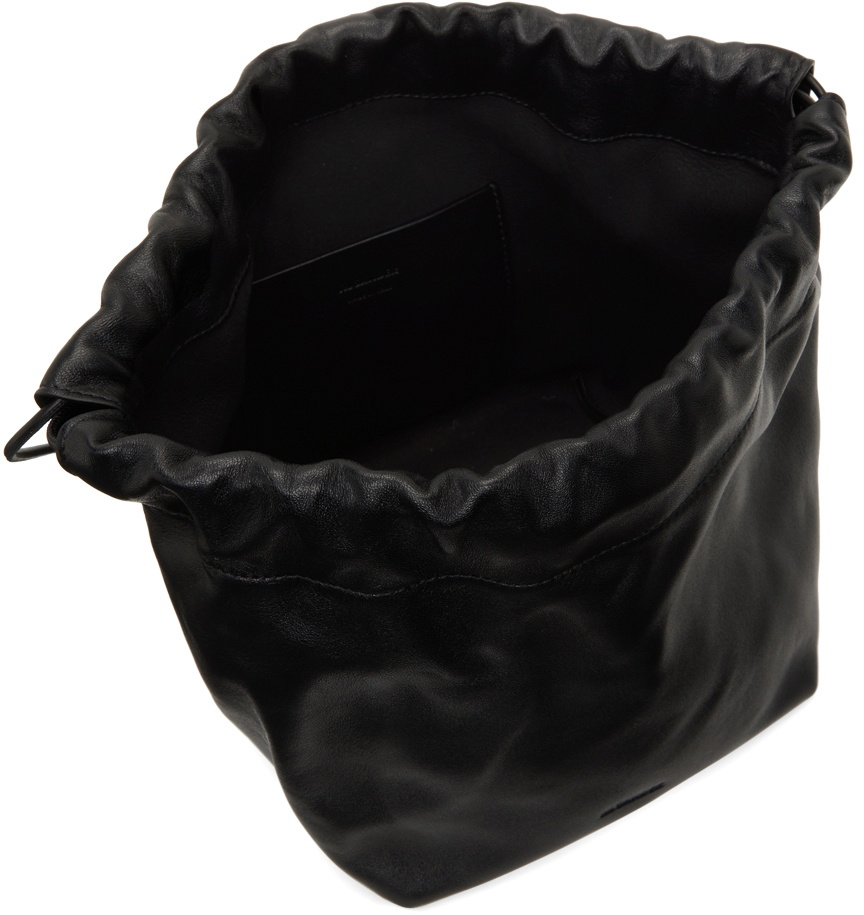 Jil Sander Black Small Drawstring Bag Jil Sander