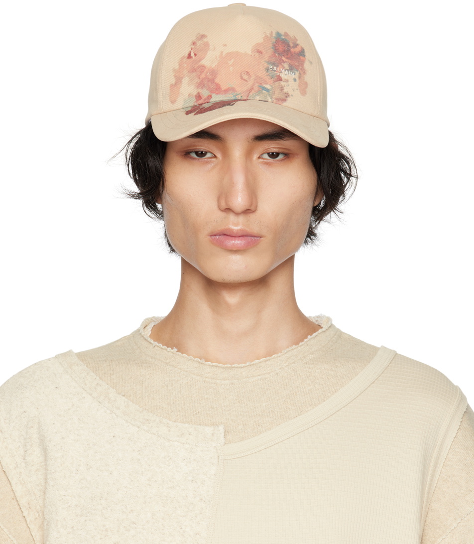 Balmain Tan Sky Printed Cap Balmain