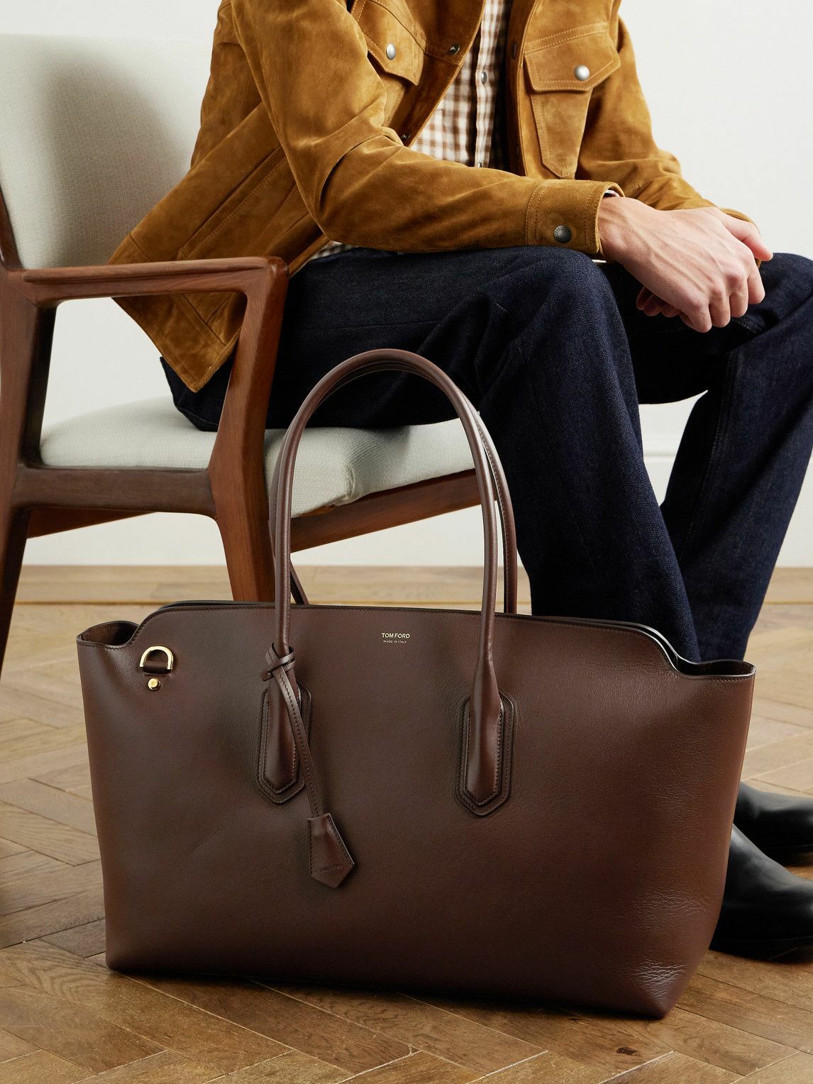 TOM FORD - Alexander East West Leather Tote Bag TOM FORD