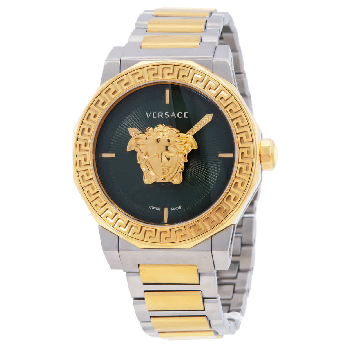 Versace Medusa Deco Quartz Green Dial Unisex Watch Ve7b00323 Versace