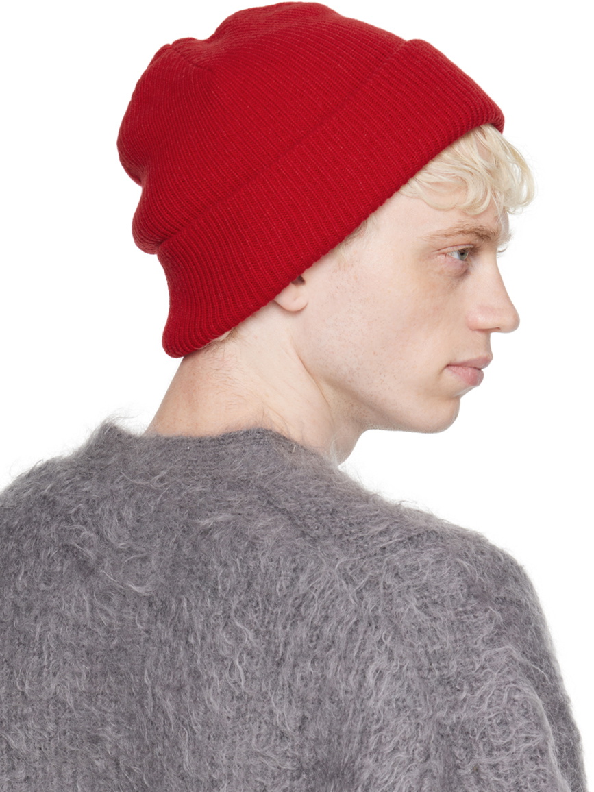 John Elliott Red Rib Beanie John Elliott