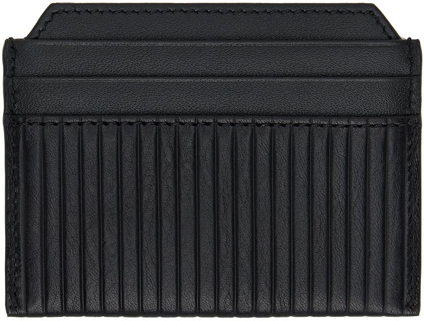 Vivienne Westwood Black Ribbed Thin Card Holder Vivienne Westwood