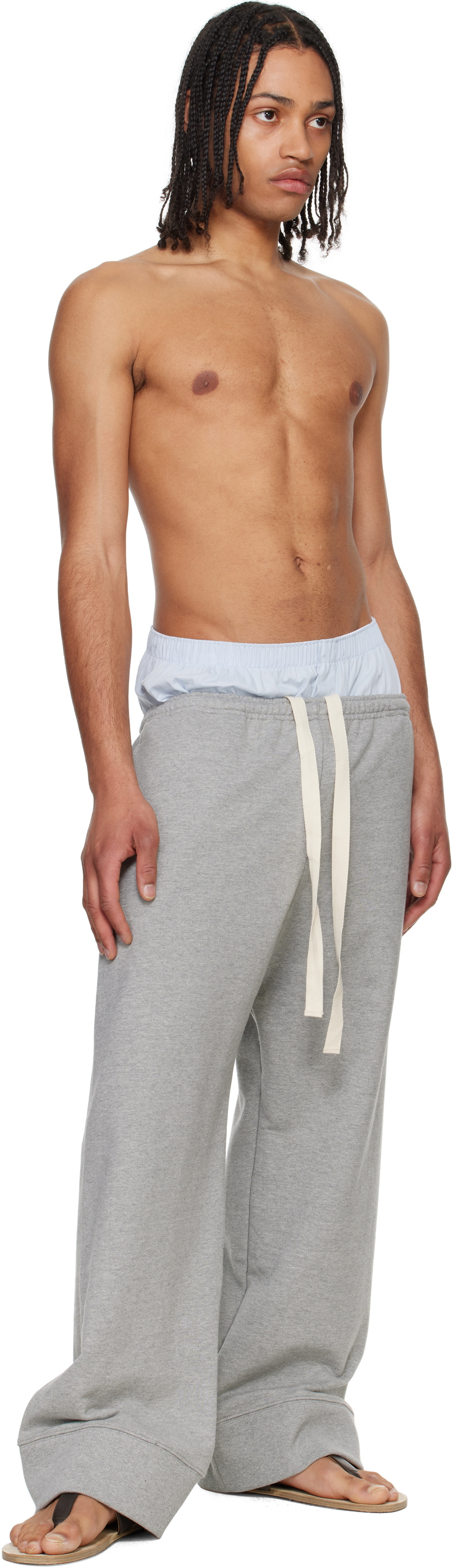Raimundo Langlois Gray Rib Cuff Sweatpants Raimundo Langlois