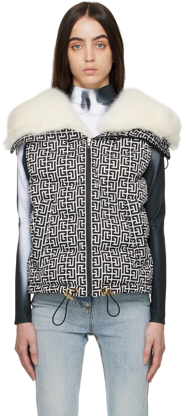 Balmain Black Monogram Vest Balmain