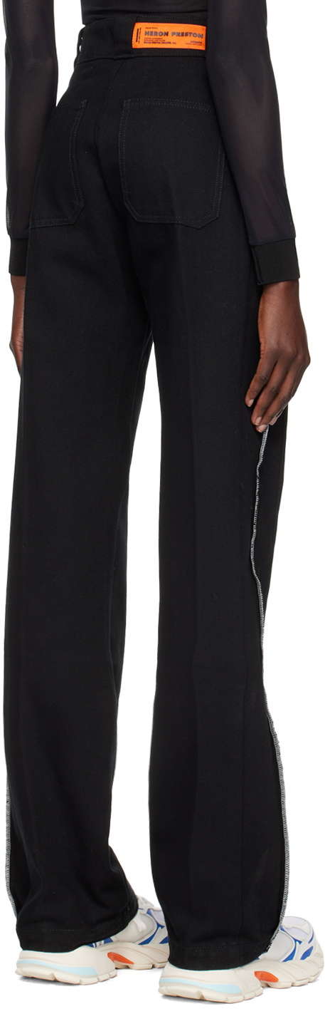 Heron Preston Black Inside Out Trousers Heron Preston