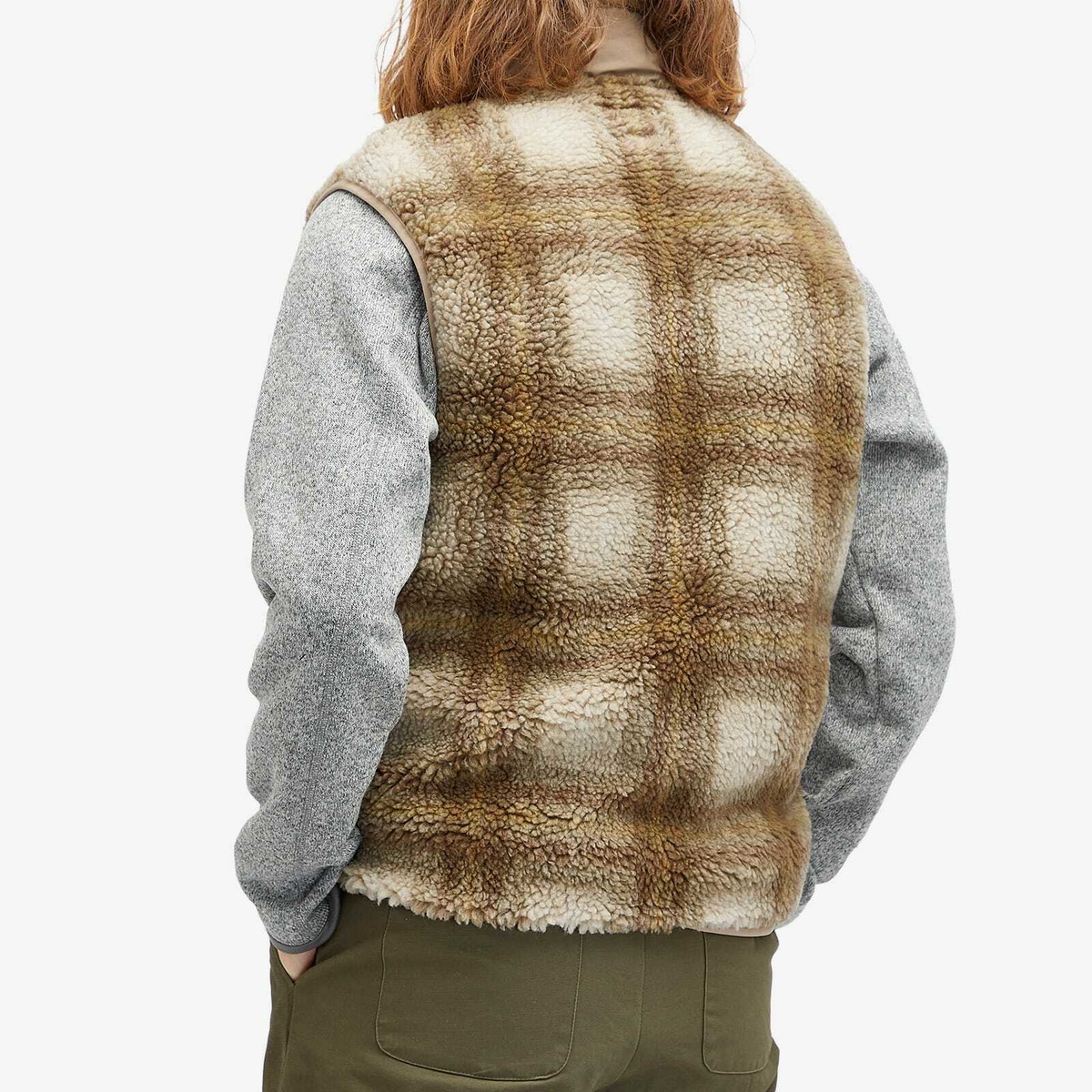 Pendleton Men's Stand Vest in Beige/Ivory Pendleton