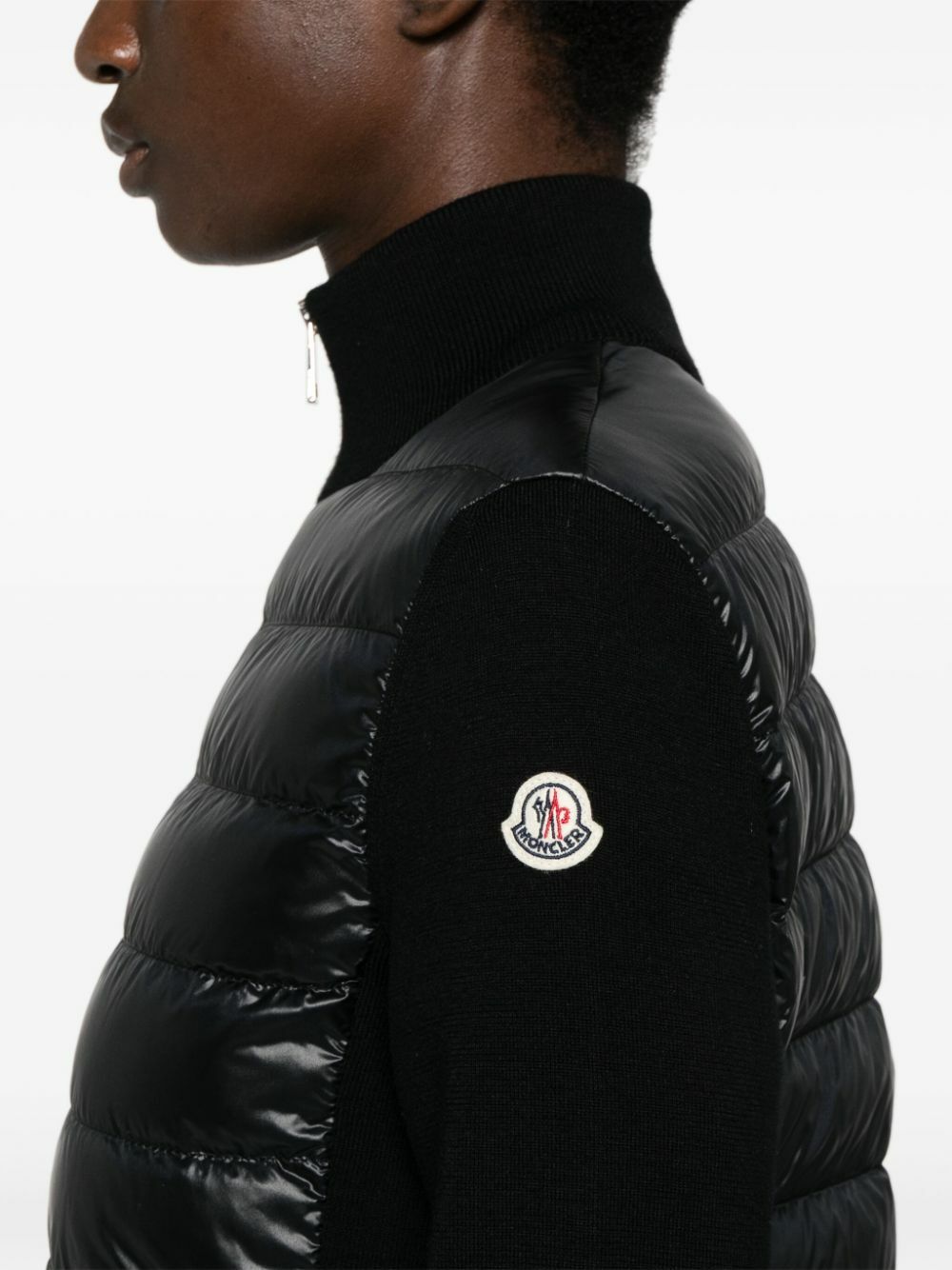 Moncler Black High-Neck Quilted Jacket Moncler