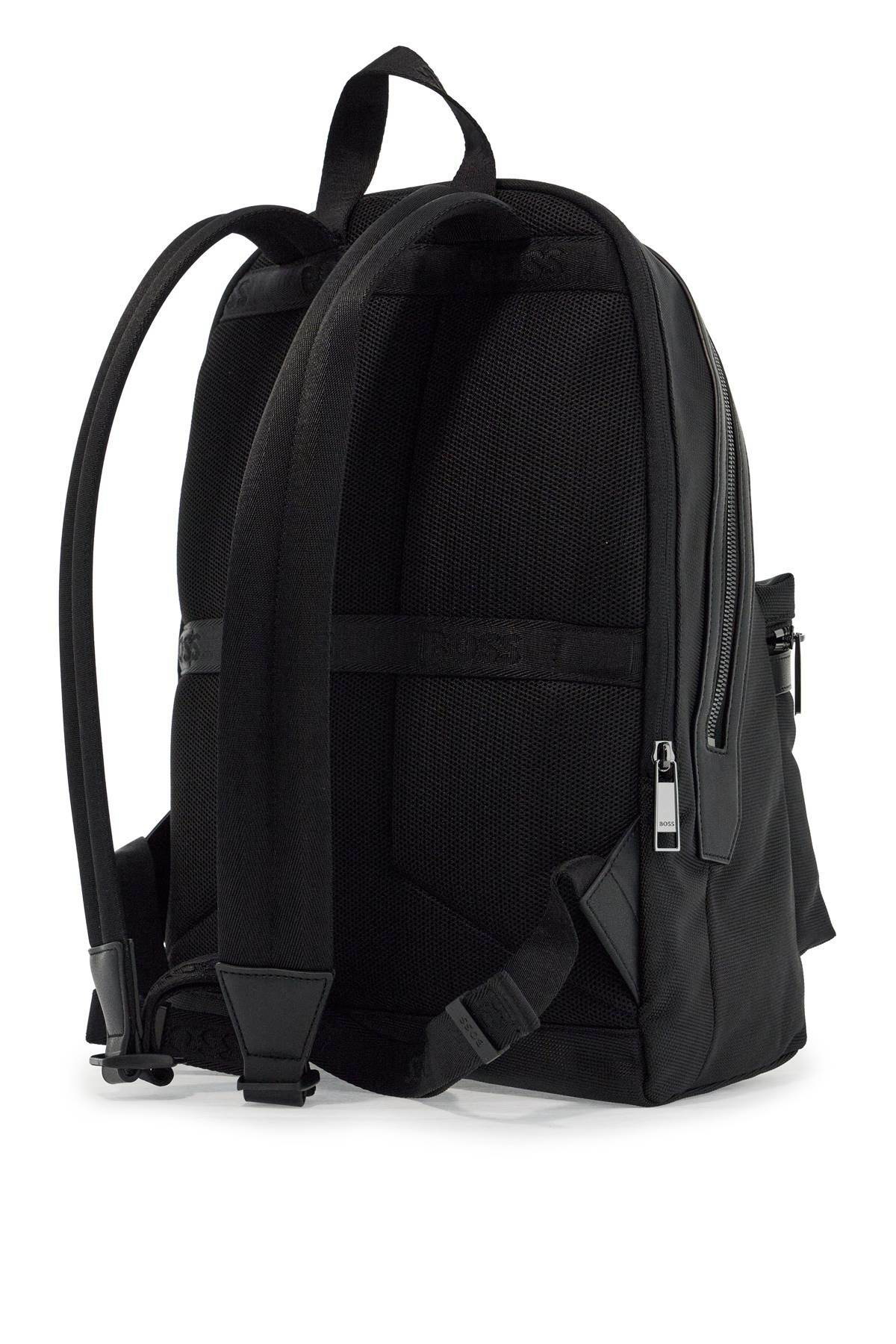 BOSS recycled fabric backpack Black BOSS