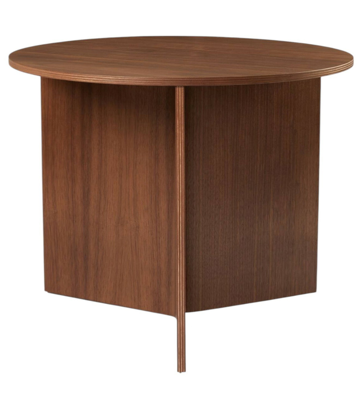 Hay Slit Small walnut side table HAY