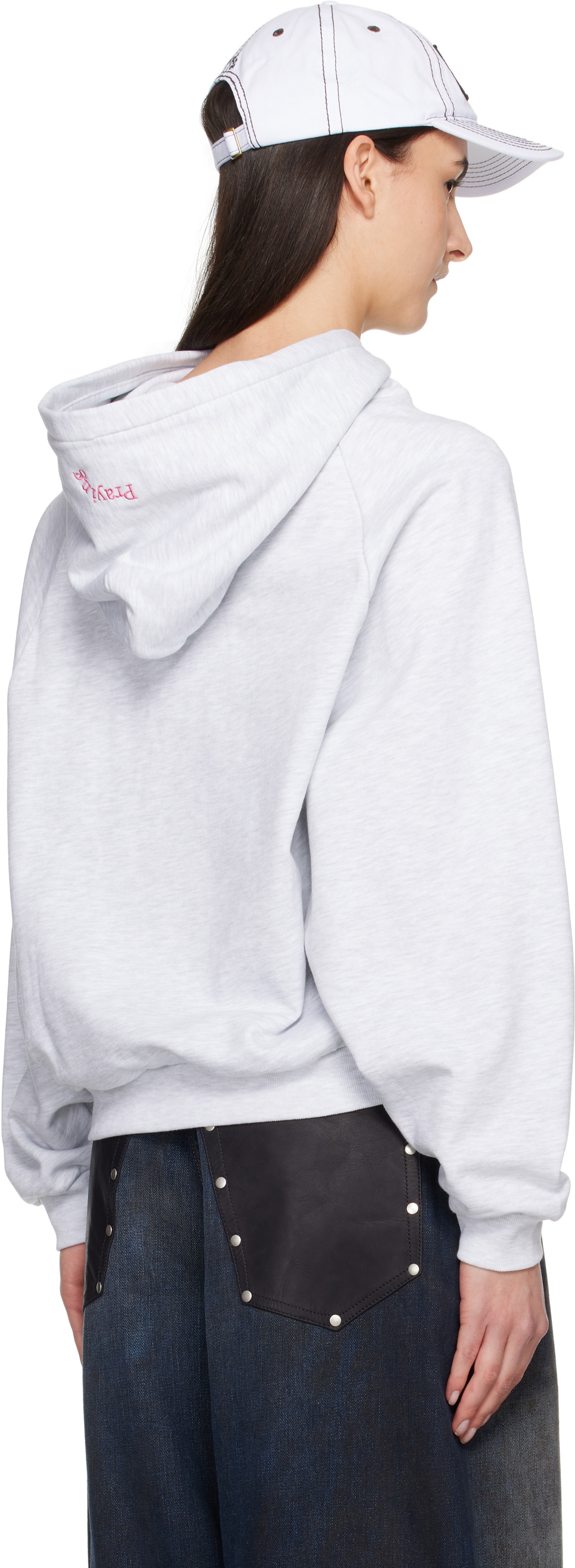 Praying SSENSE Exclusive Gray 'Girl Next Door' Hoodie Praying