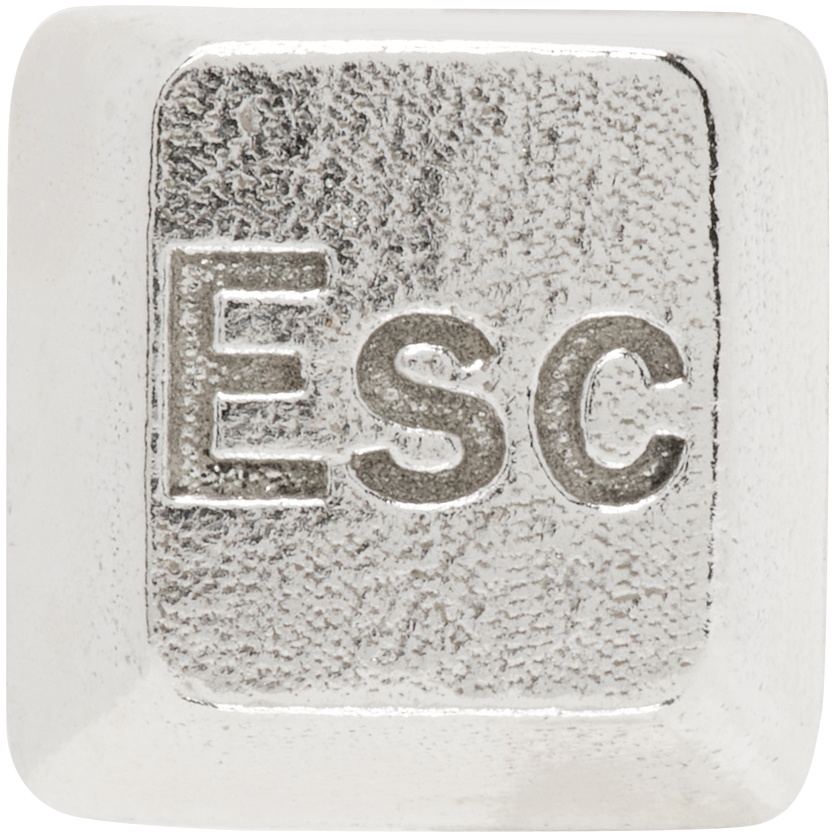 Secret of Manna Silver Esc Key Single Earring Secret Of Manna