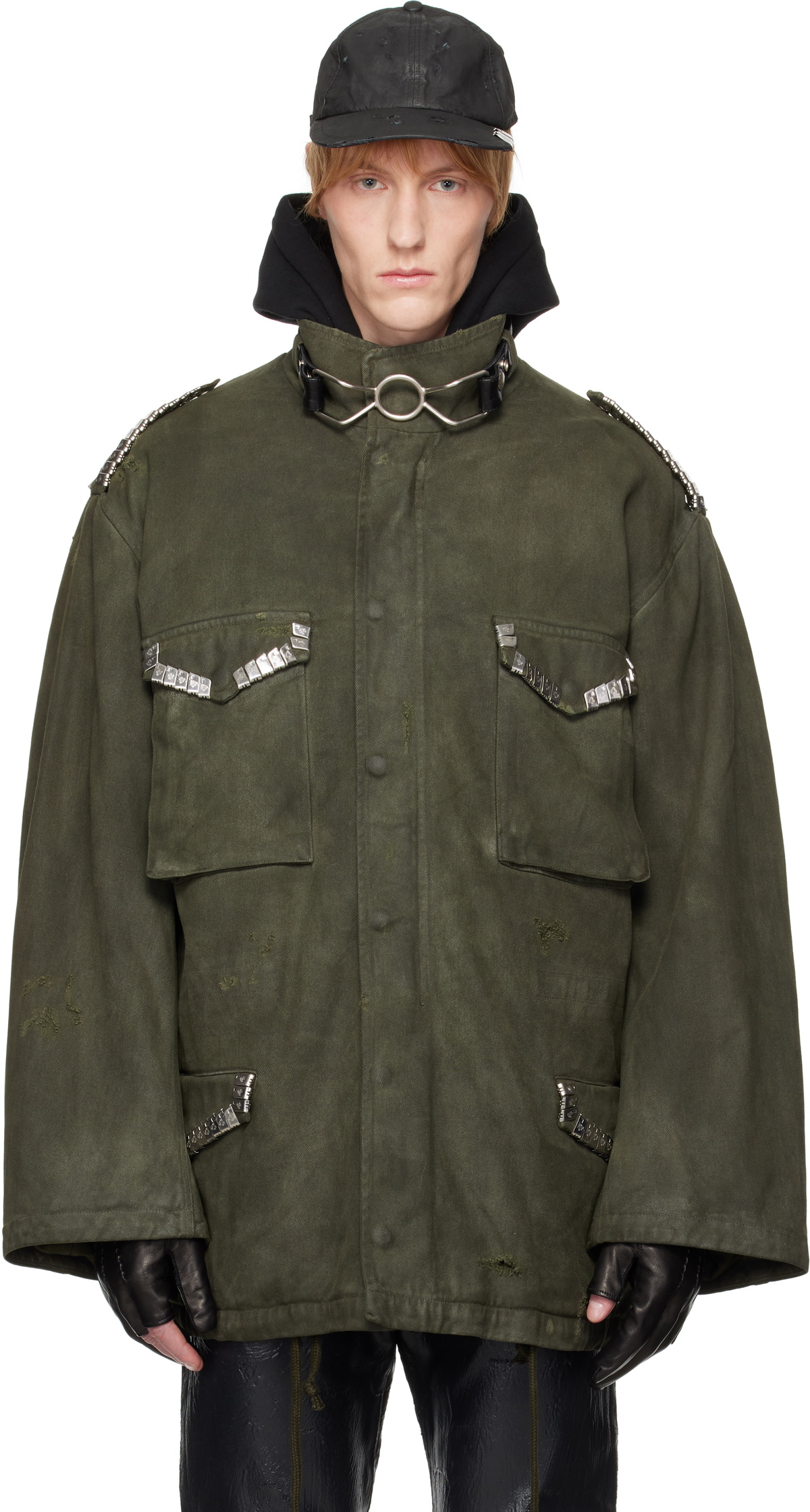 Marking Distance Khaki Ring Coat