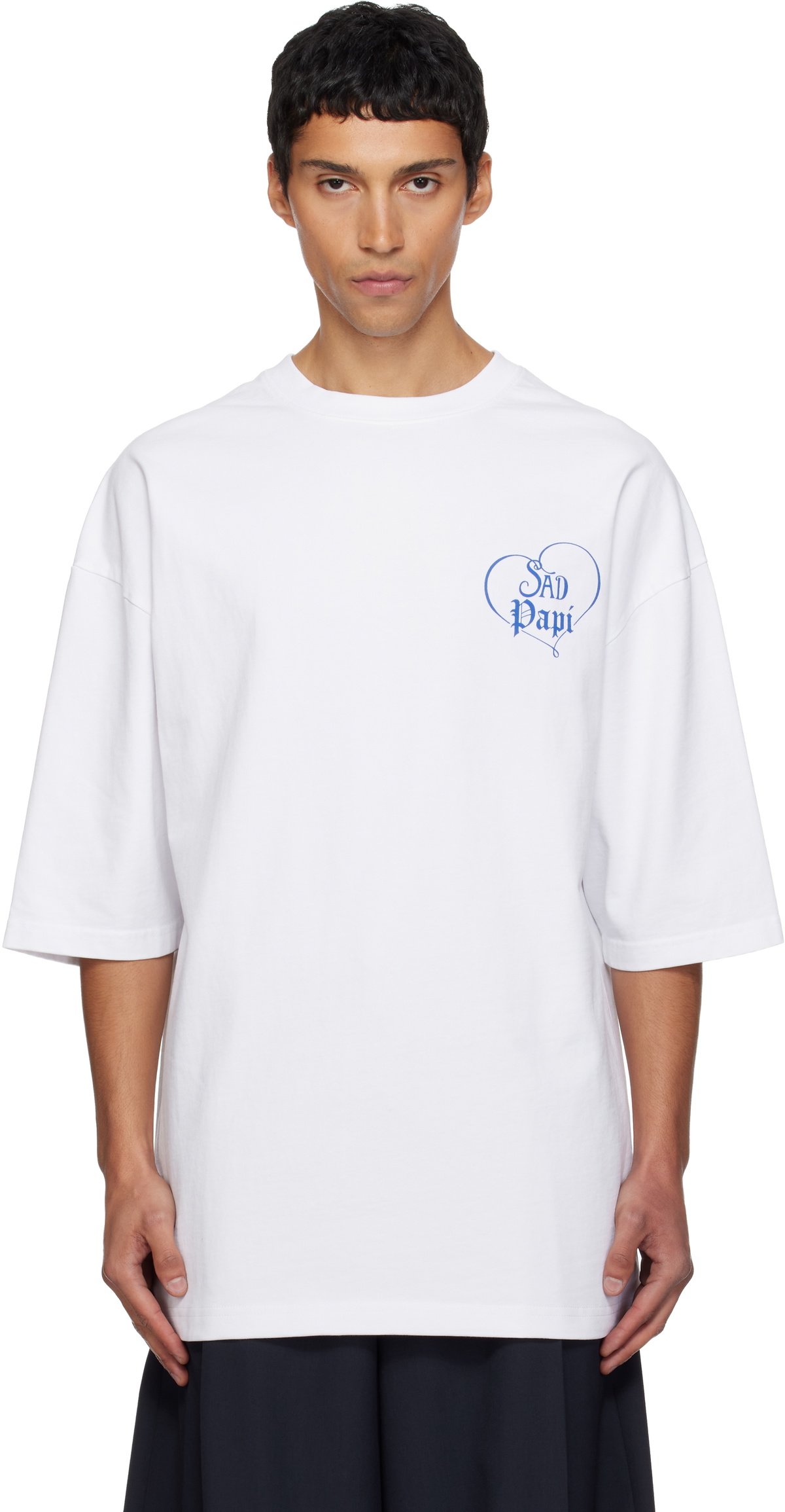WILLY CHAVARRIA White Precious 'Sad Papi' Northsider T-shirt Willy ...