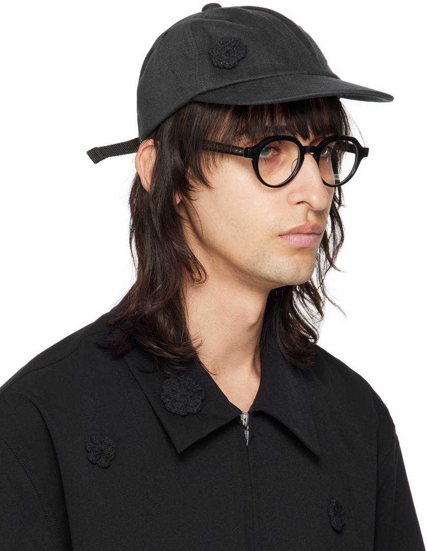 Song for the Mute Black 'Daisy' Baseball Cap Song for the Mute