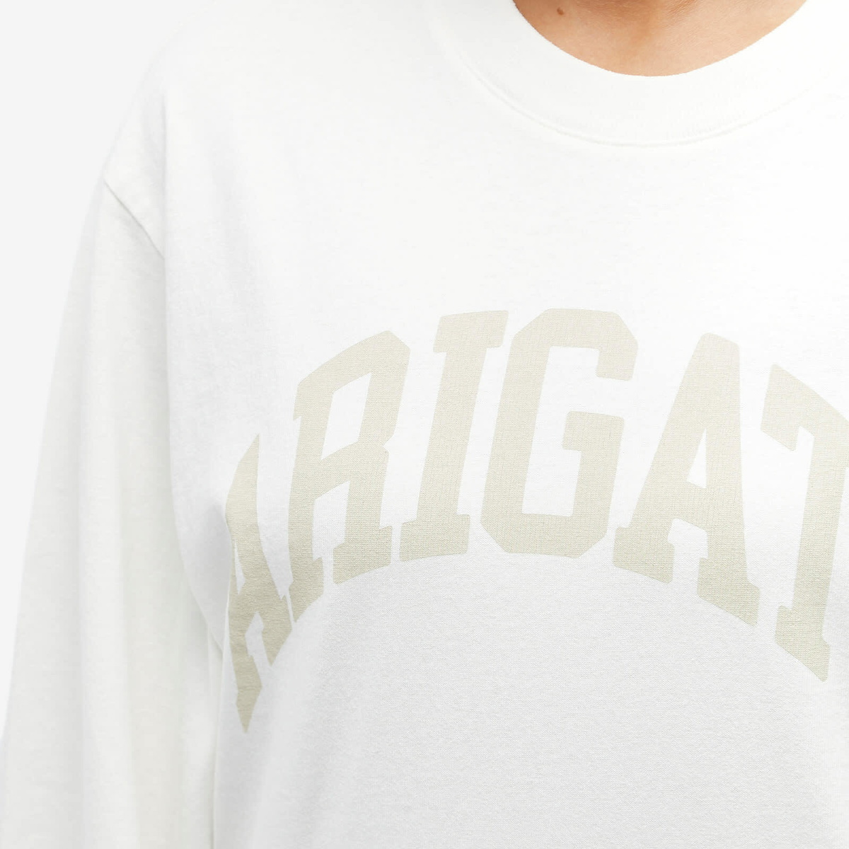 Axel Arigato Women's Link Long-Sleeve Top in Pale Beige Axel Arigato