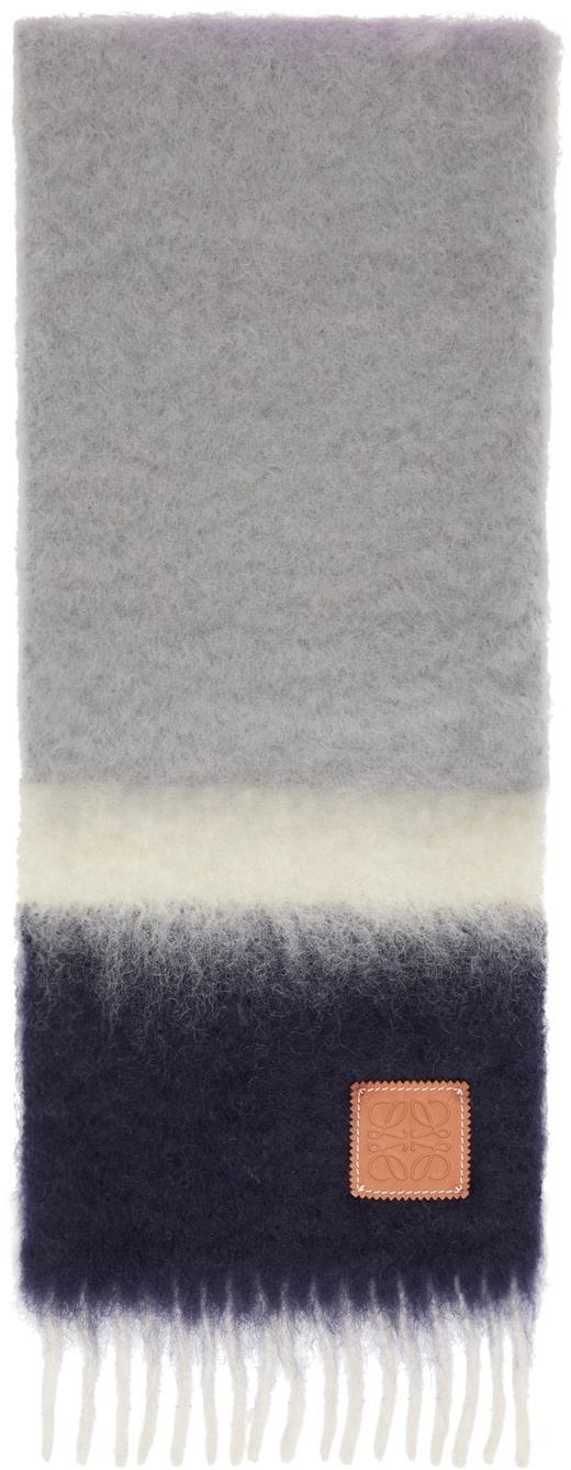 Loewe Multicolor Mohair Stripes Scarf Loewe