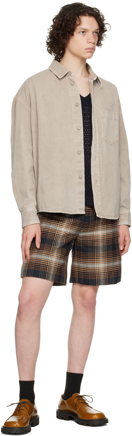 System Taupe Embossed Shirt System