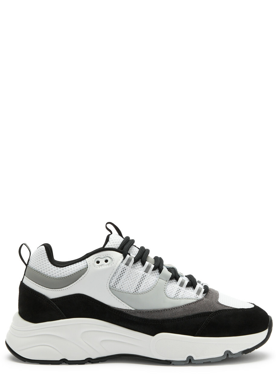 Cleens Aero Runner Panelled Mesh Sneakers Black Cleens
