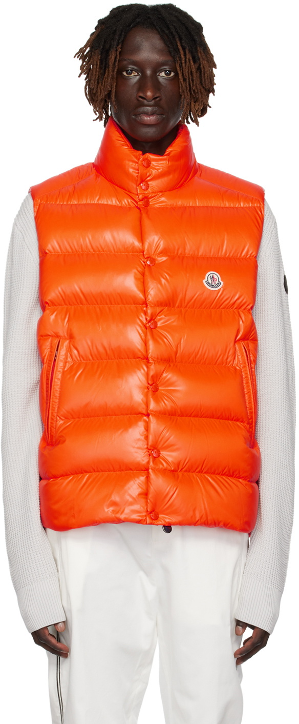 Moncler Orange Tibb Down Vest Moncler