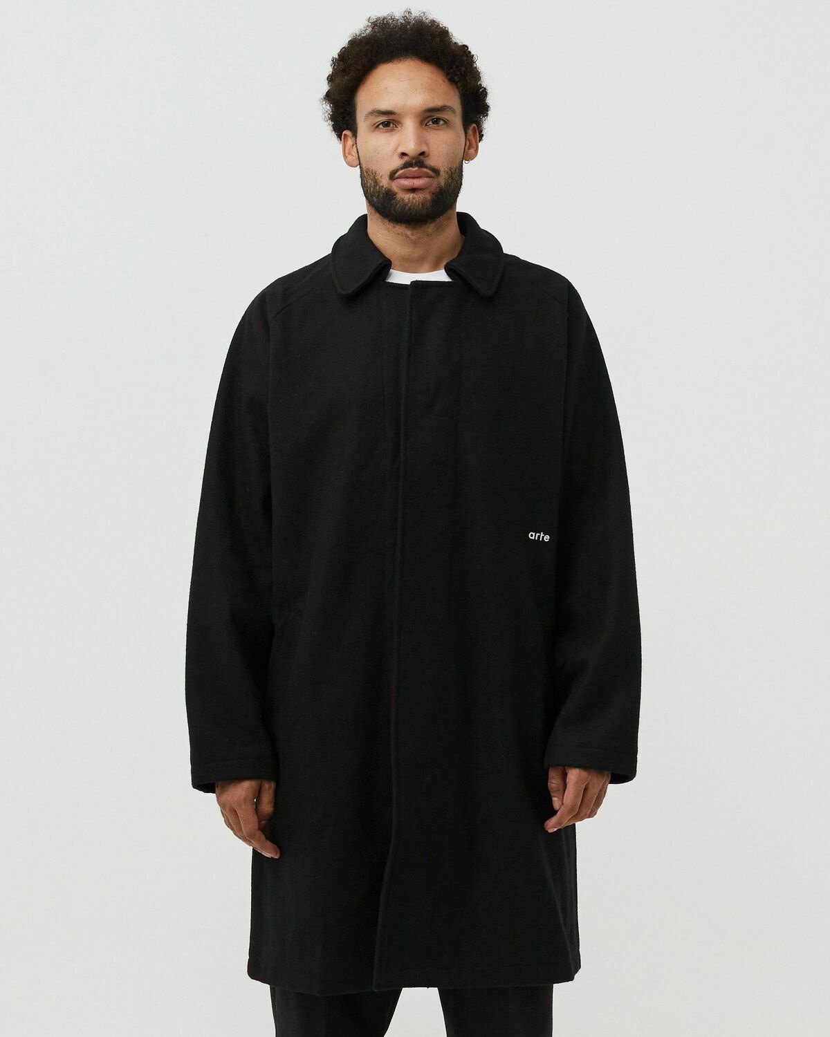 Arte Antwerp Wool Coat Black Coats Arte Antwerp