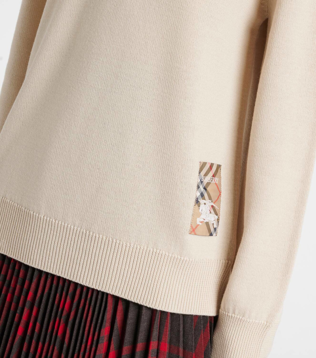 Burberry EKD Burberry Check wool sweater Burberry