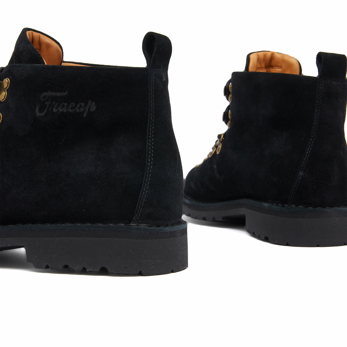 Fracap Men's M120 Commando Sole Scarponcino Boot in Black Suede Fracap