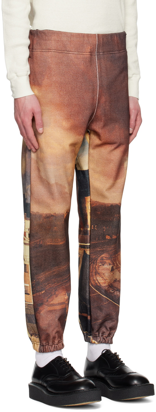 Undercover Brown Printed Sweatpants Undercover