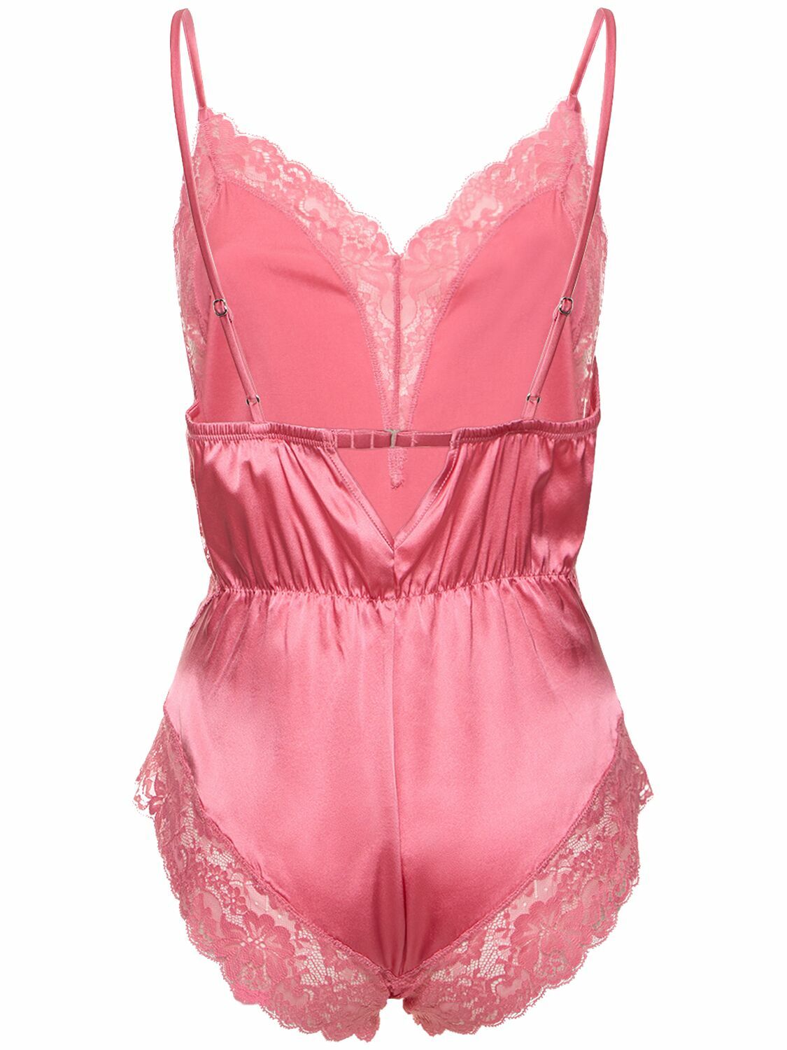FLEUR DU MAL - Venus Lace & Silk Bodysuit Fleur du Mal