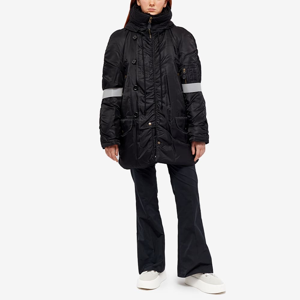 MM6 Maison Margiela Women's Parka Jacket in Black MM6 Maison Margiela