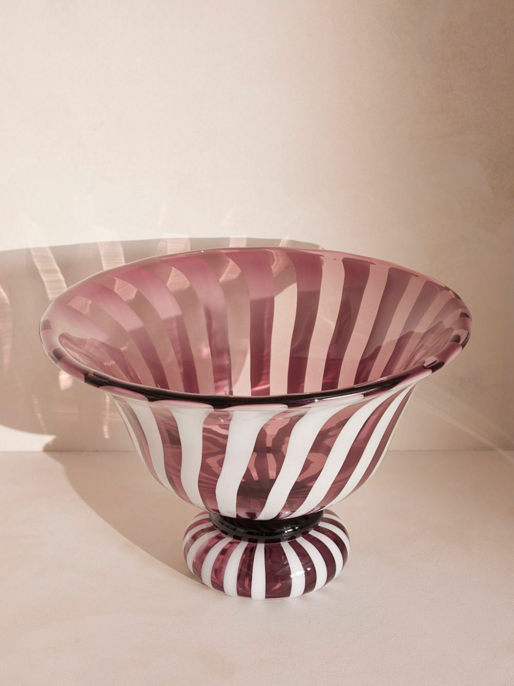 Soho Home Striped Glass Vase Soho Home