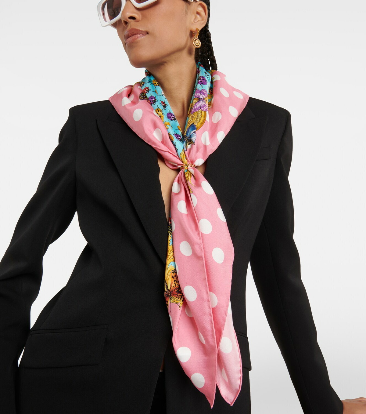 Versace Printed silk scarf Versace