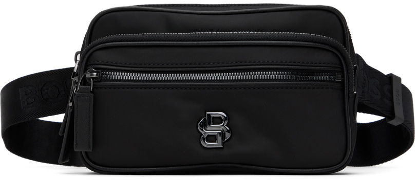 BOSS Black Twill Double B Monogram Belt Bag BOSS