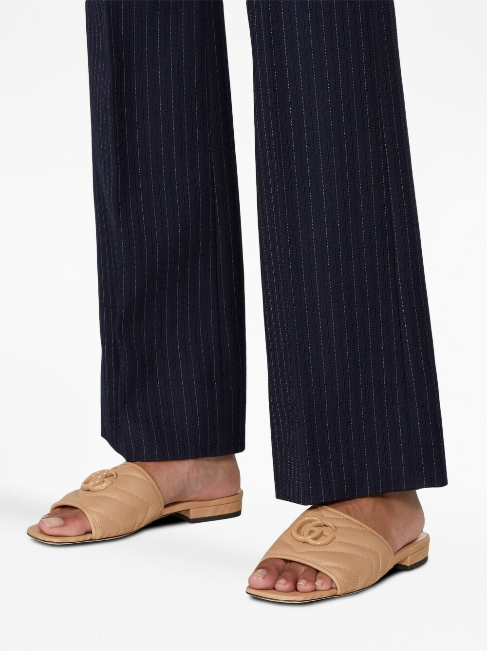 GUCCI - Leather Flat Sandals Gucci