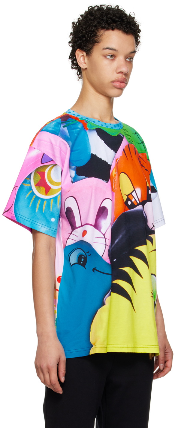 Moschino Multicolor Inflatable Animals T-Shirt Moschino